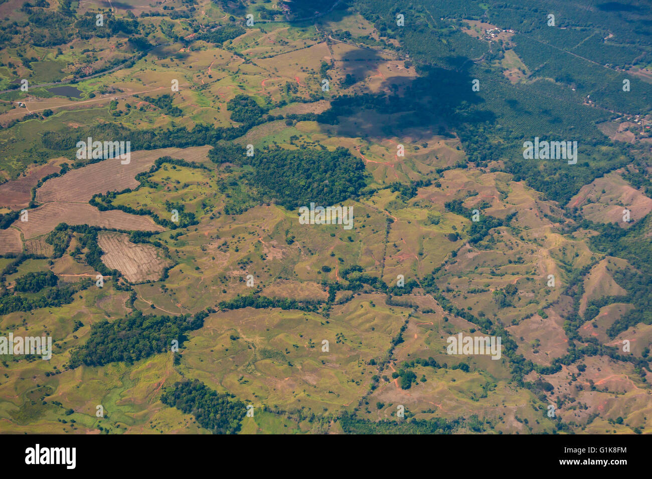 COSTA RICA - Aerial view of landscape Stock Photo - Alamy