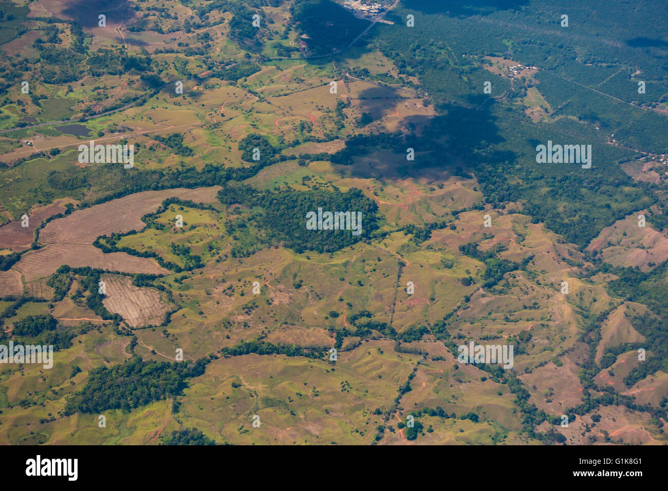 COSTA RICA - Aerial view of landscape Stock Photo - Alamy