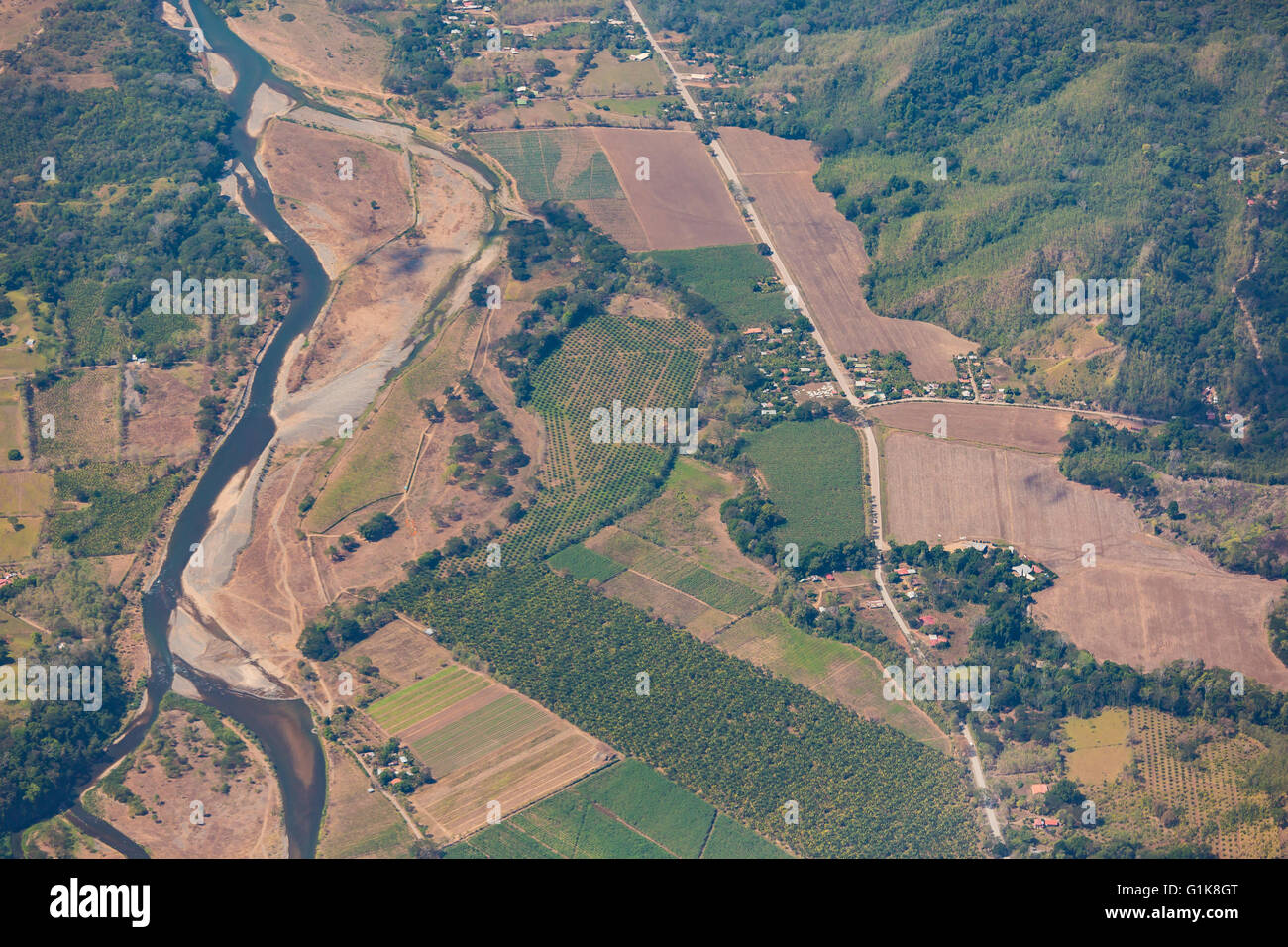 COSTA RICA - Aerial view of landscape Stock Photo - Alamy