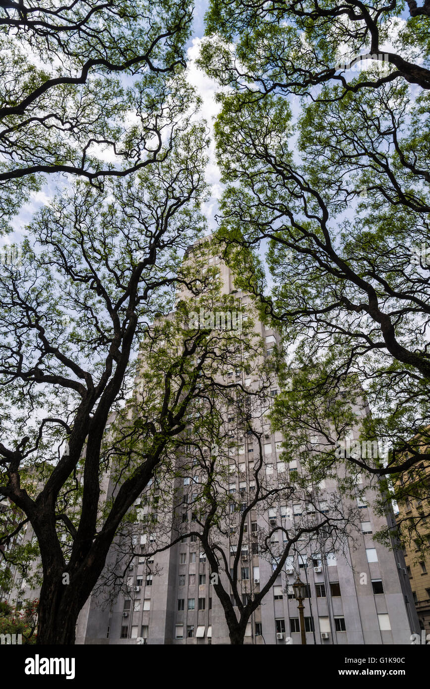 Kavanagh Building, Art Deco skyscraper, Plaza San Martín, Buenos Aires ...
