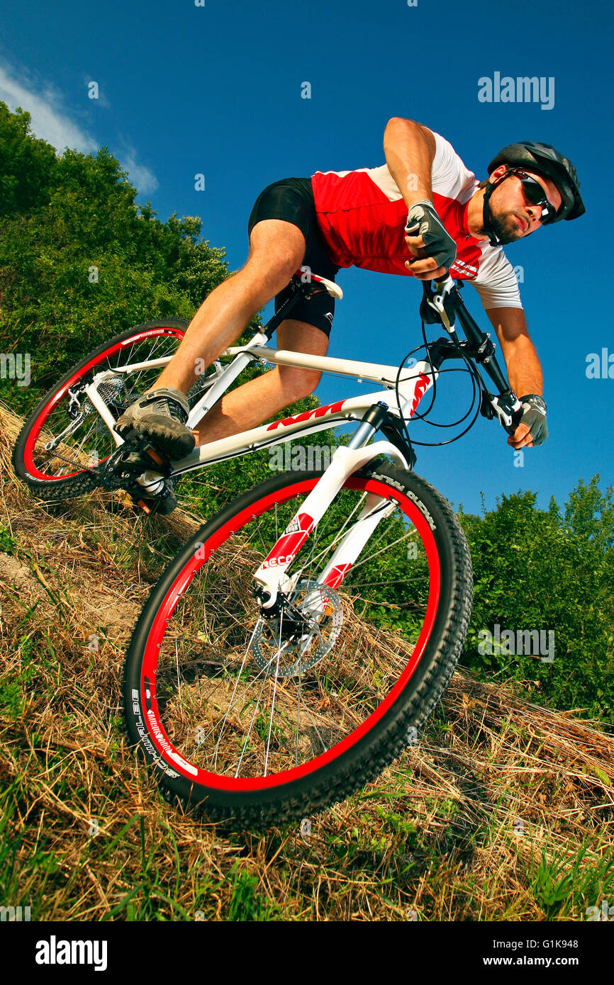 mountain bike rider Stock Photo - Alamy