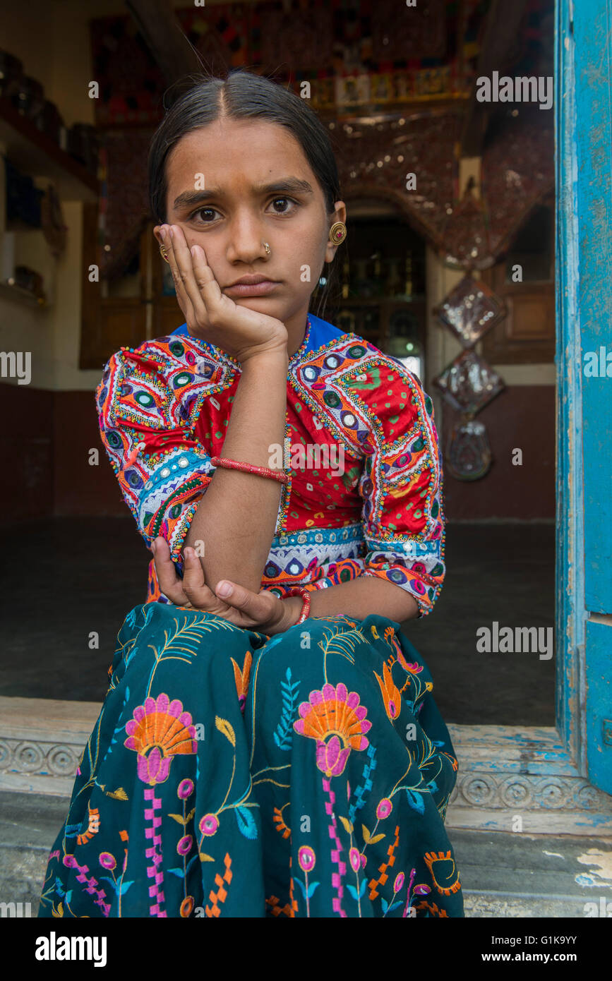 Ahir Girl, Kutch Stock Photo - Alamy
