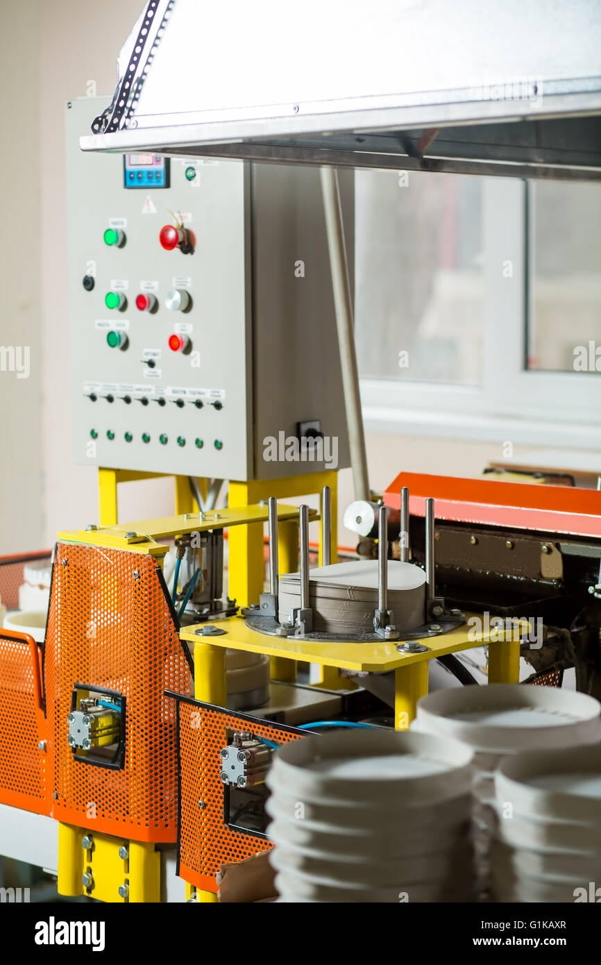 Factory machine with control panel Stock Photo - Alamy