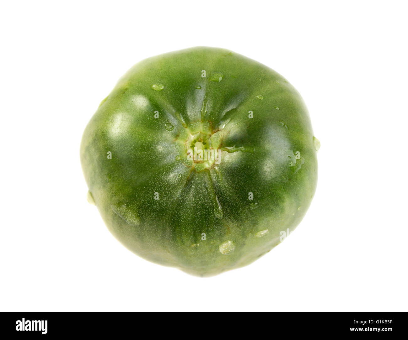 Whole green ox heart tomato, Solanum lycopersicum Stock Photo - Alamy