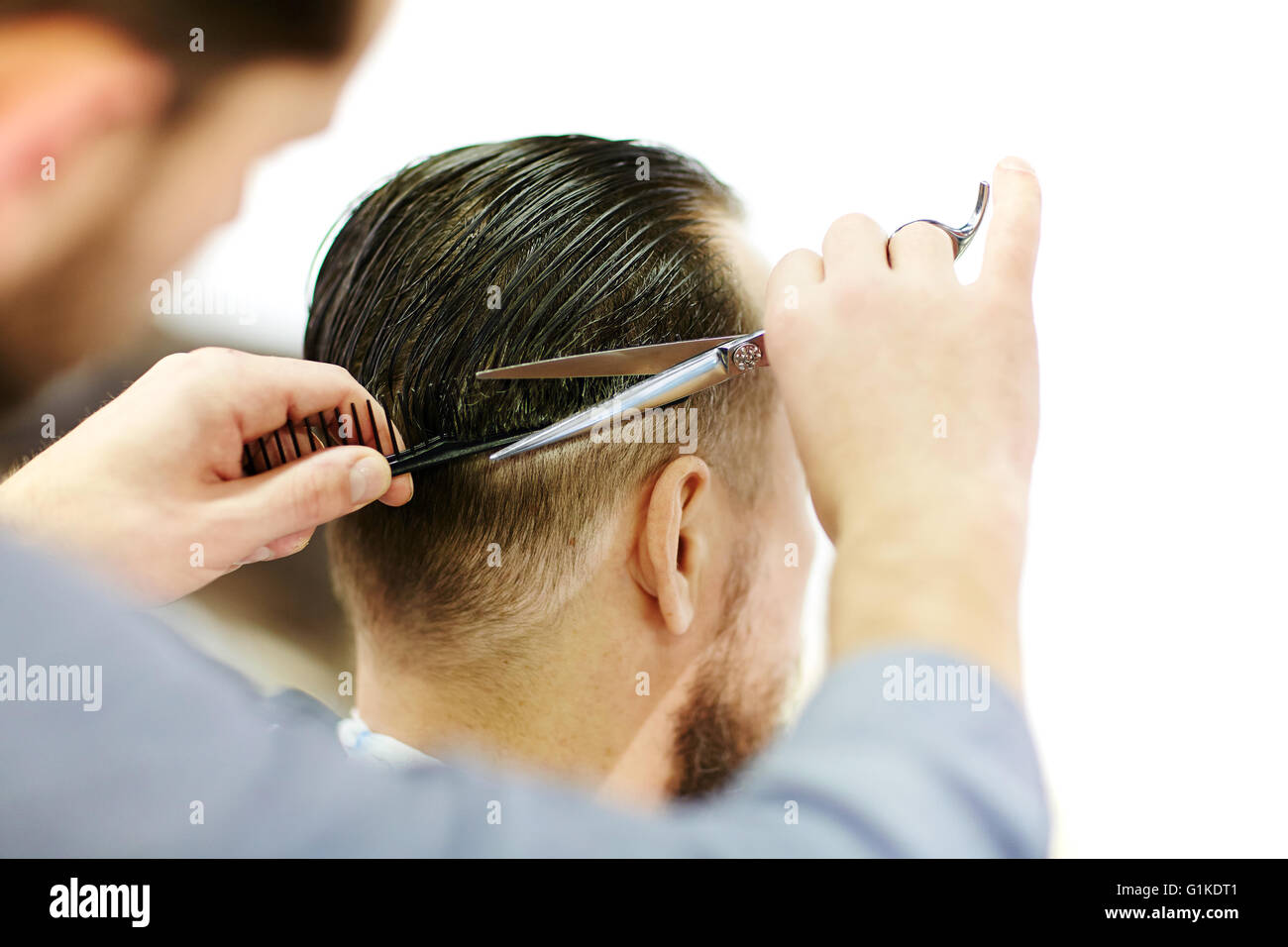 Modern haircut hi-res stock photography and images - Alamy