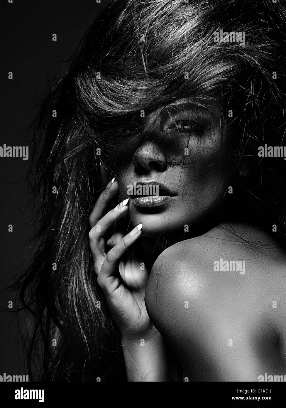 Cosmetology feminine Black and White Stock Photos & Images - Alamy