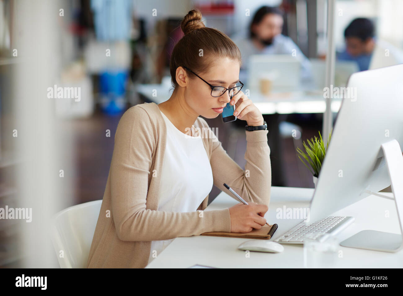 Instructions from boss Stock Photo - Alamy