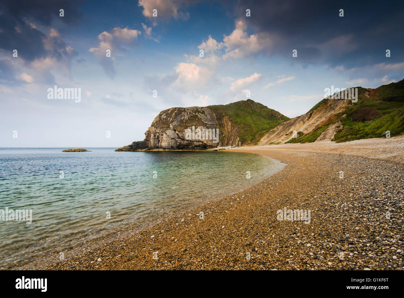 Cliffs on the beach and blue sky in Dorset,UK Stock Photo - Alamy