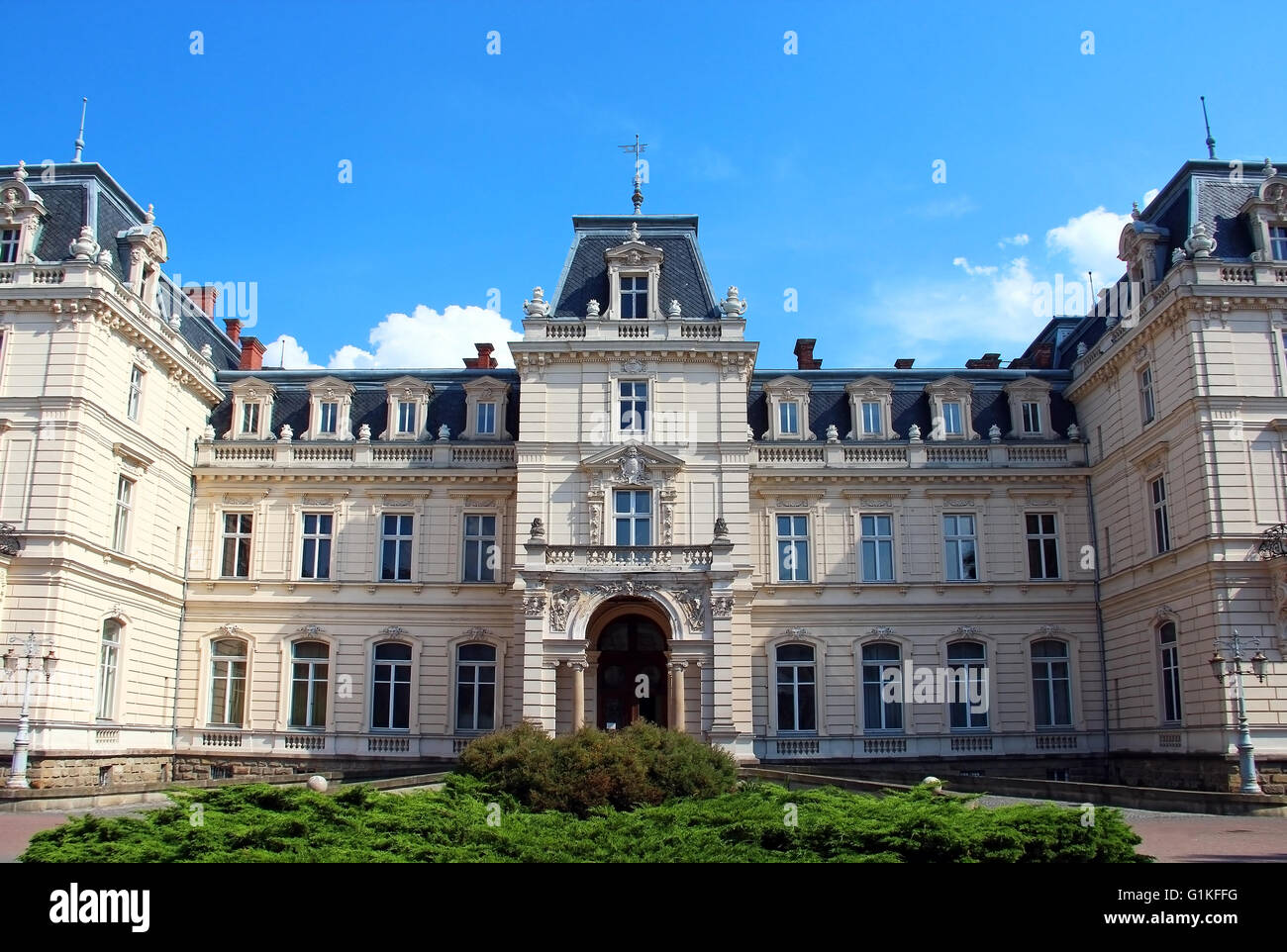Potocki Palace (currently the Art Gallery) in Lviv, Ukraine Stock Photo ...