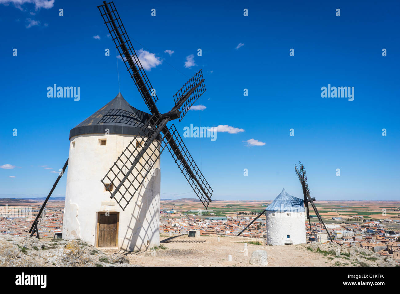 Medieval, cereal mills mythical Castile in Spain, Don Quixote ...