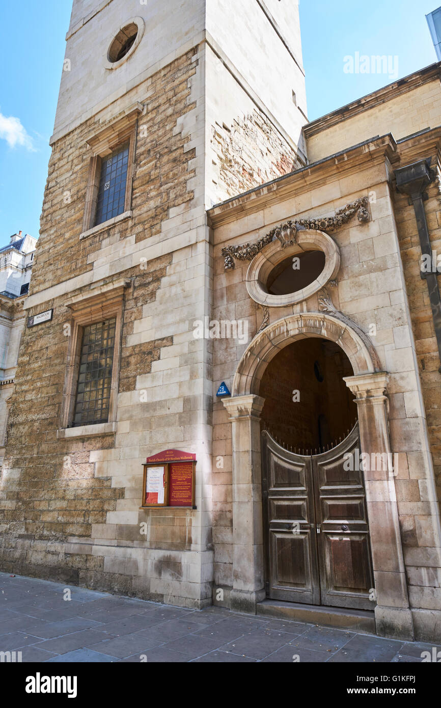 Parish Church Of St Stephen Walbrook London UK Stock Photo - Alamy