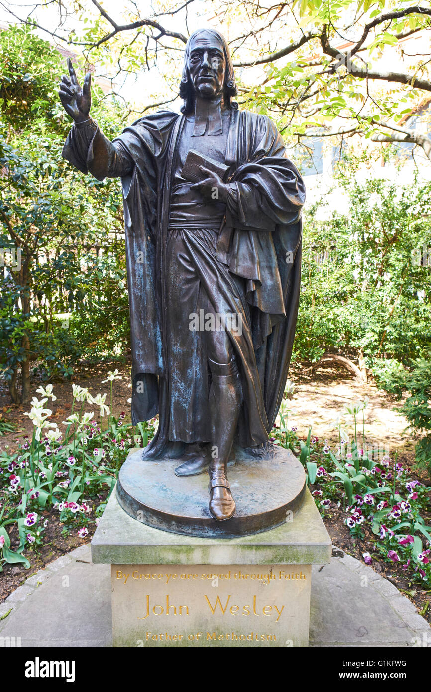 Statue Of John Wesley Founder Of Methodism Sculptured By Samuel Manning ...