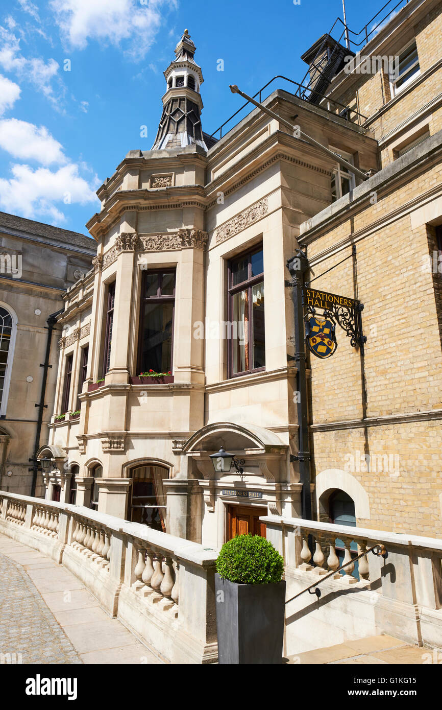 Stationers Hall Ave Maria Lane London UK Stock Photo - Alamy