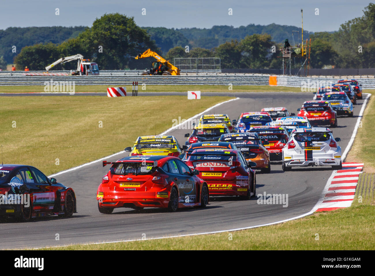 The main field stream along the straight towards Hamilton corner during ...