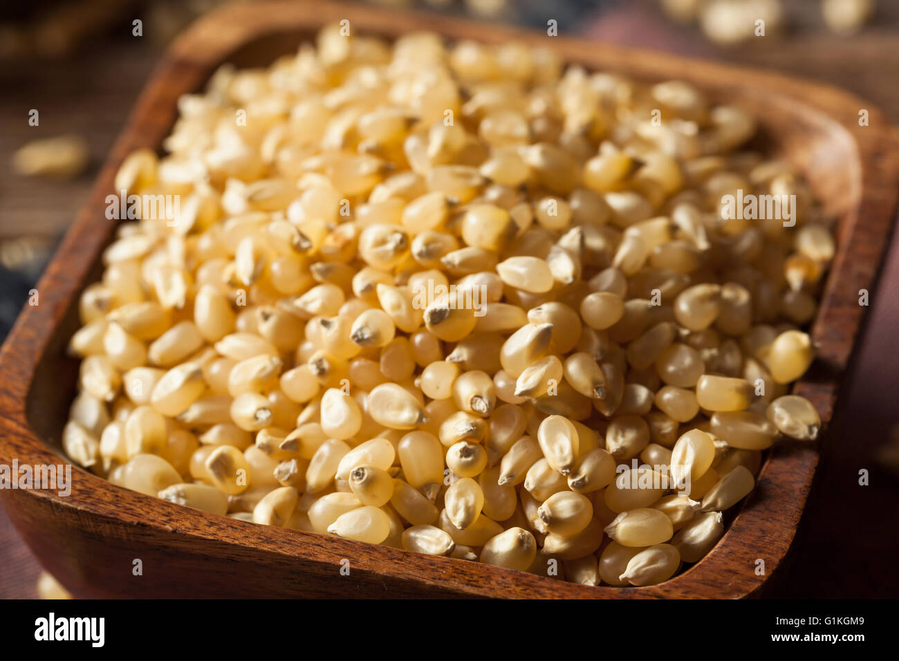 Raw Organic White Popcorn Kernals Ready to Use Stock Photo - Alamy