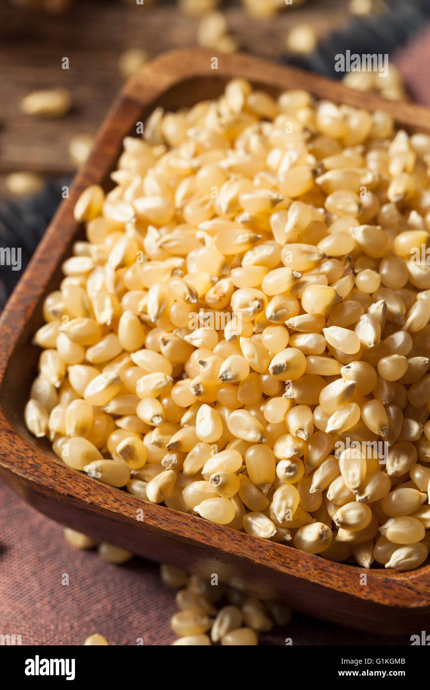 Raw Organic White Popcorn Kernals Ready to Use Stock Photo - Alamy