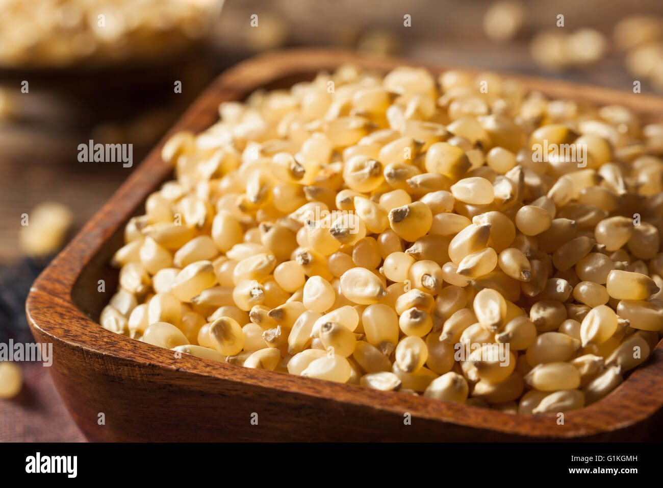 Raw Organic White Popcorn Kernals Ready to Use Stock Photo - Alamy