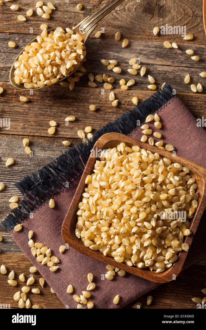 Raw Organic White Popcorn Kernals Ready to Use Stock Photo - Alamy