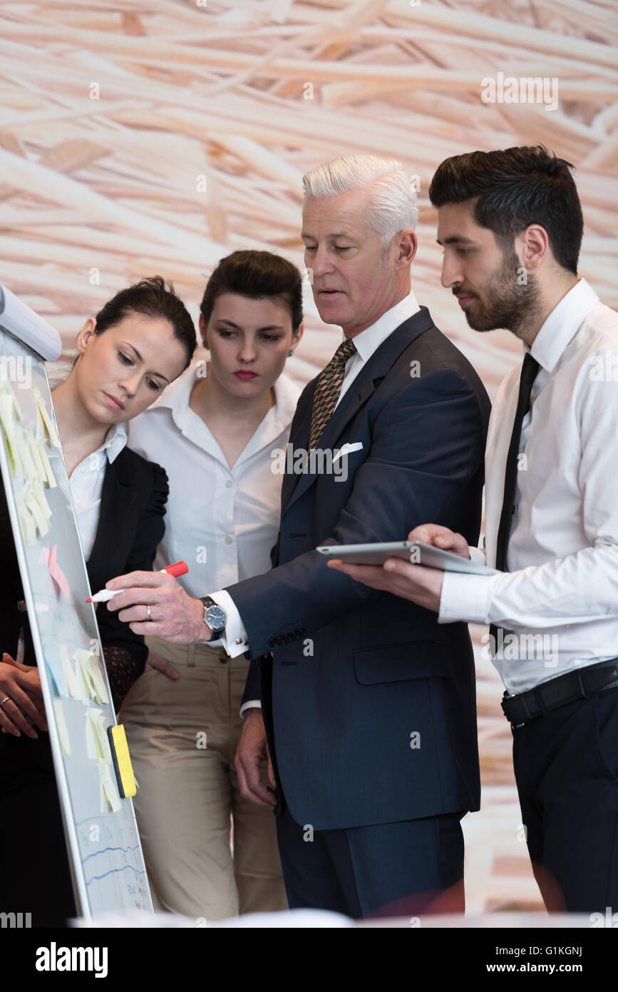 business people group brainstorming on meeting and businessman ...