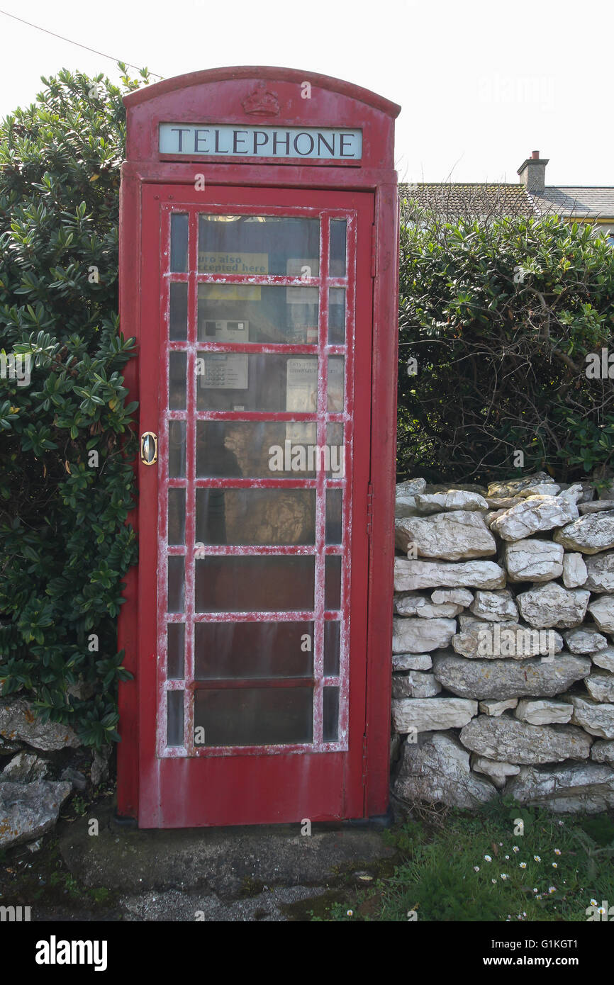 Phone box on irish island hi-res stock photography and images - Alamy