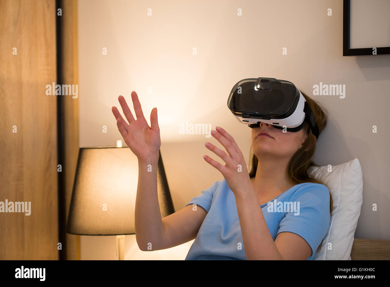 virtual vr glasses goggles headset - stock image Stock Photo - Alamy