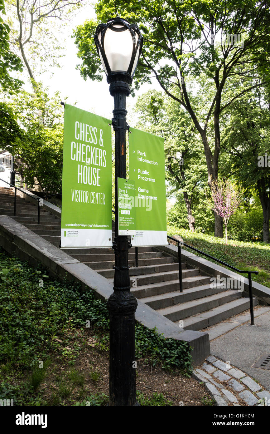 Chess & Checkers House, Central Park, NYC Stock Photo - Alamy