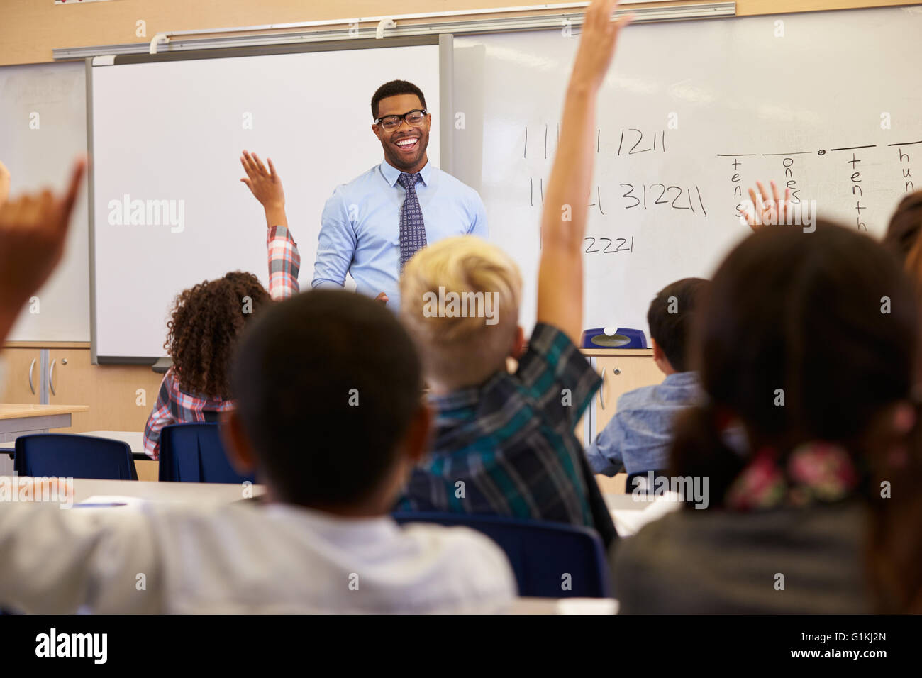 Man raising hands hi-res stock photography and images - Alamy
