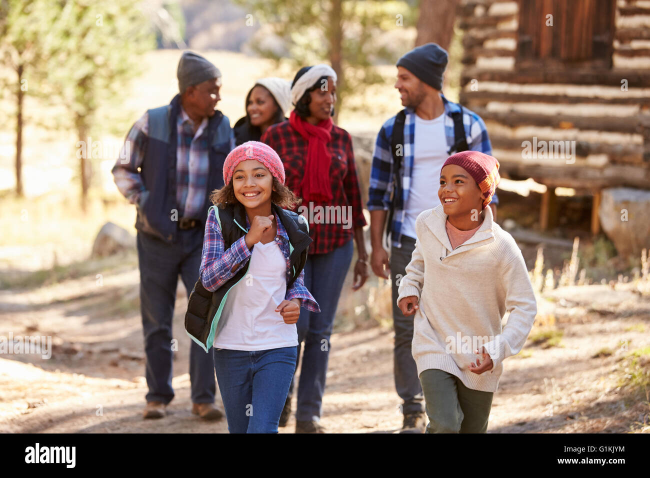 Extended african family smiling together hi-res stock photography and ...