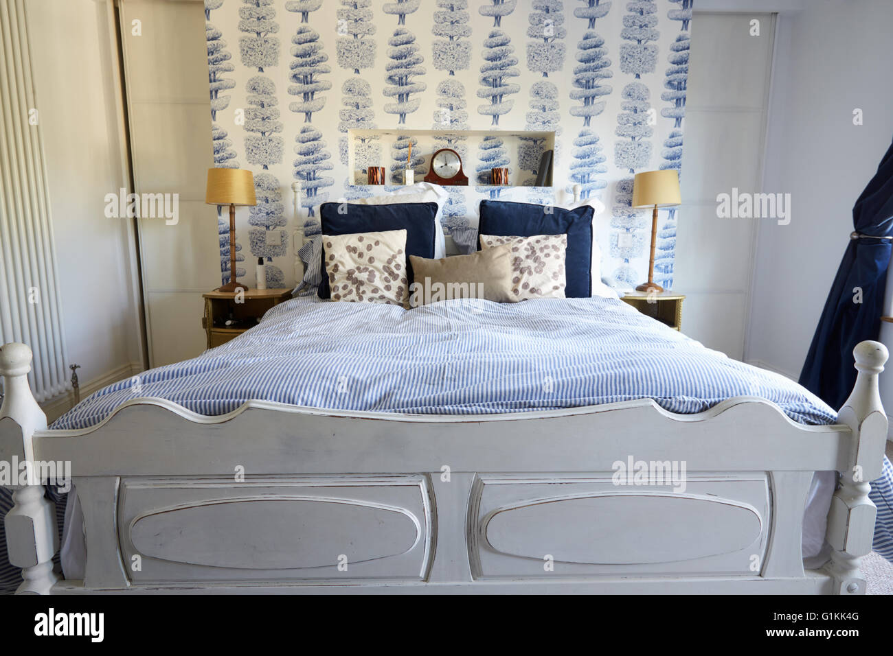 Bedroom Area In Modern Stylish Apartment Stock Photo - Alamy