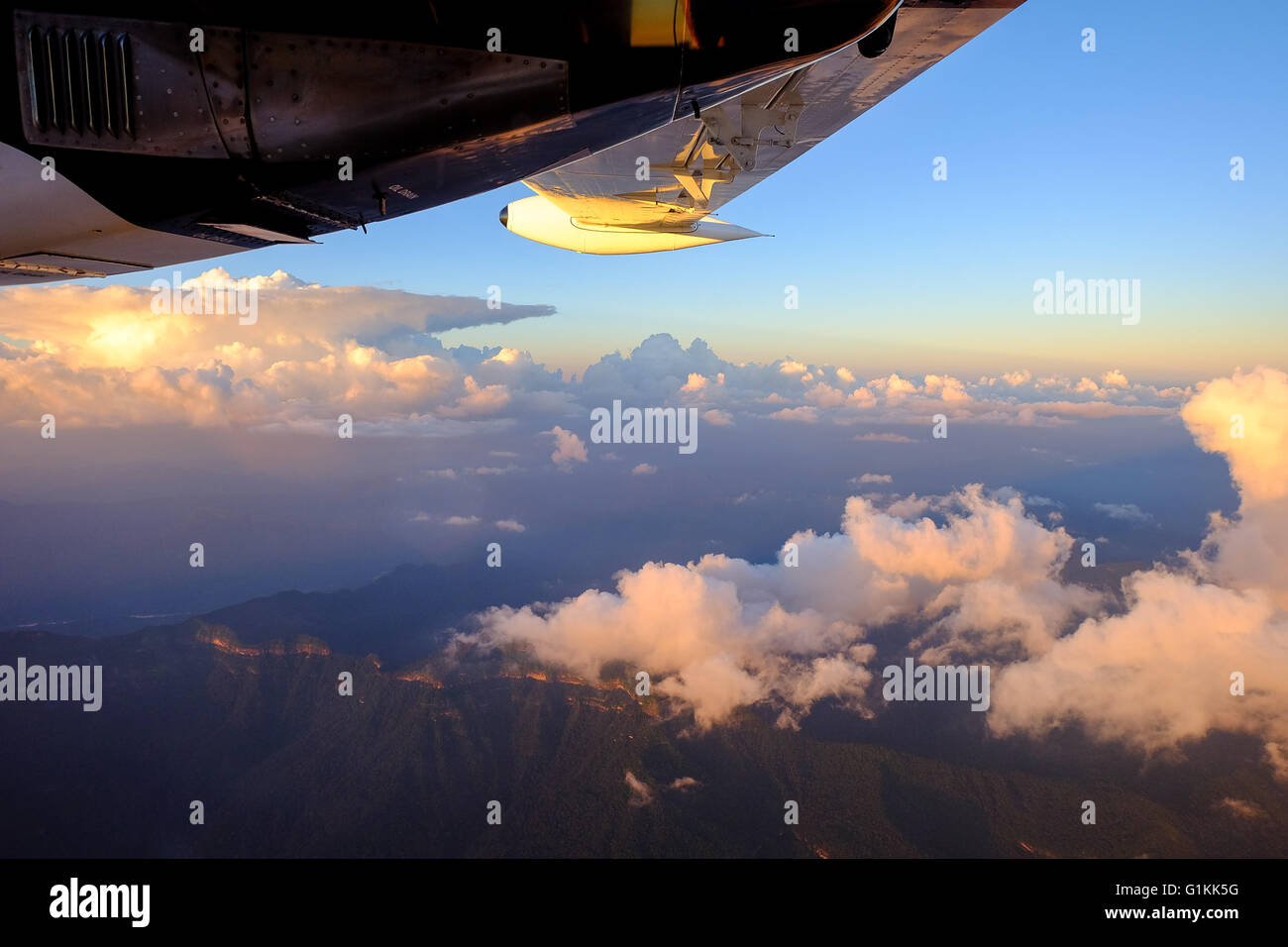 Flying over the Jungle in Laos Stock Photo - Alamy
