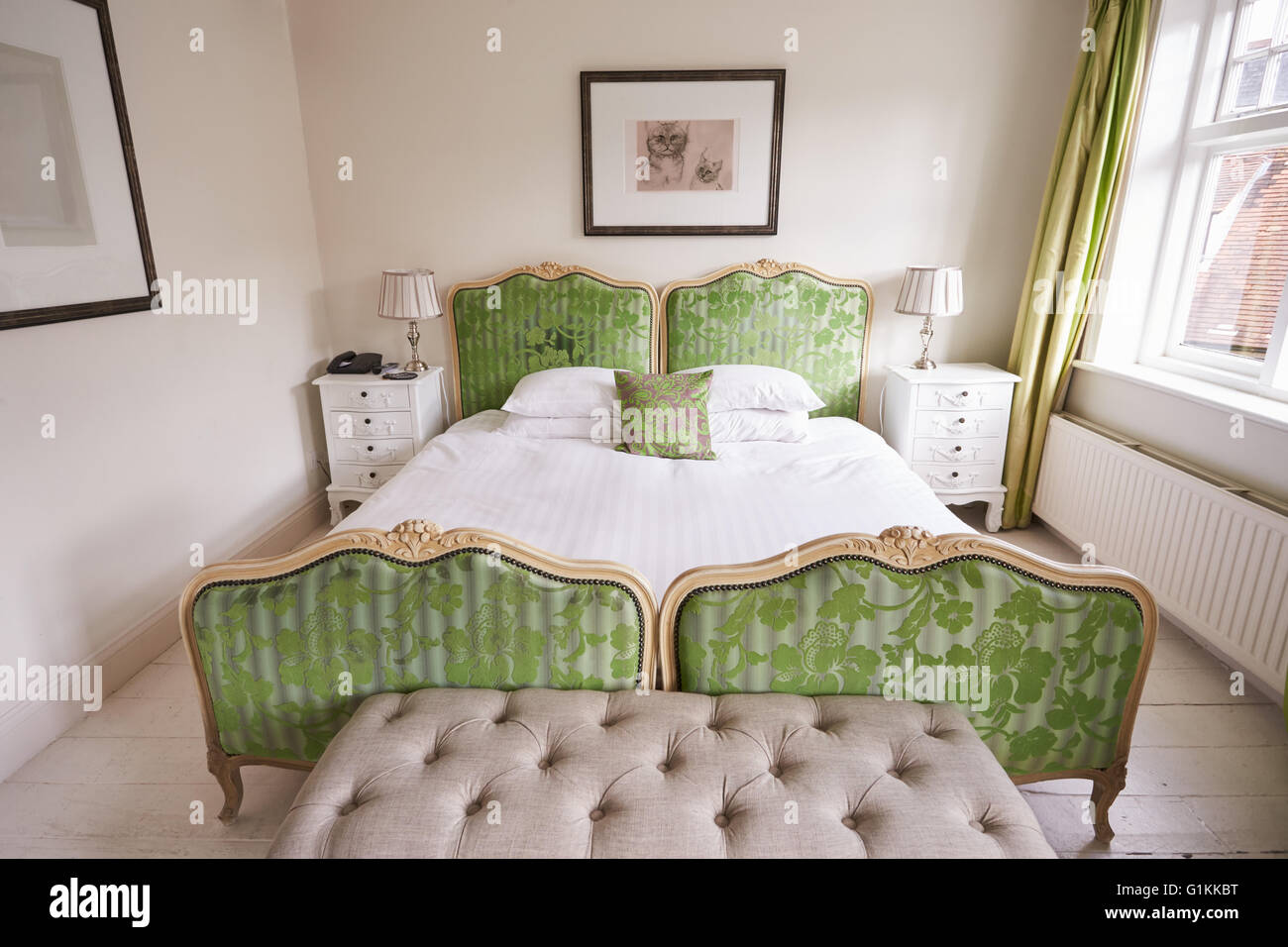 Interior Of Beautiful Contemporary Bedroom Stock Photo - Alamy