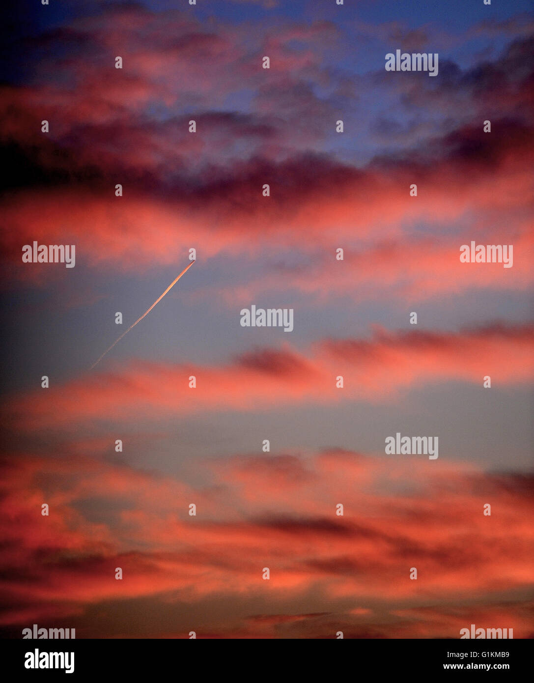 background of the blood red evening sky and clouds Stock Photo - Alamy
