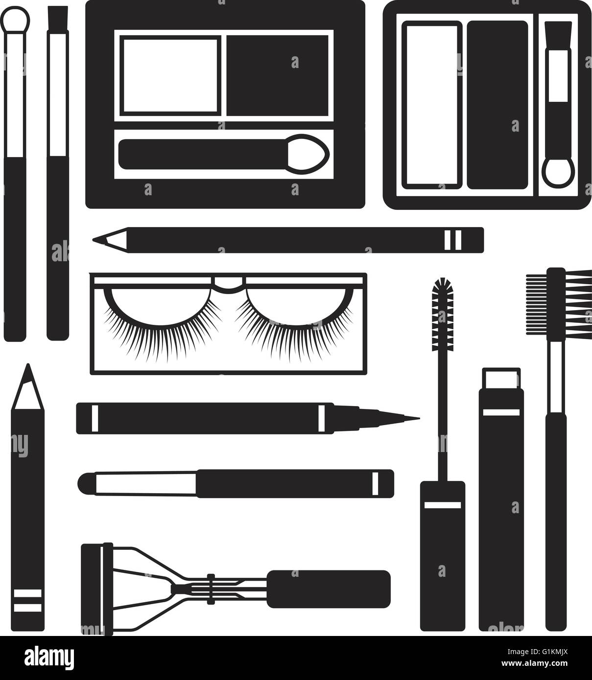 Eye cosmetics Stock Vector Images - Alamy