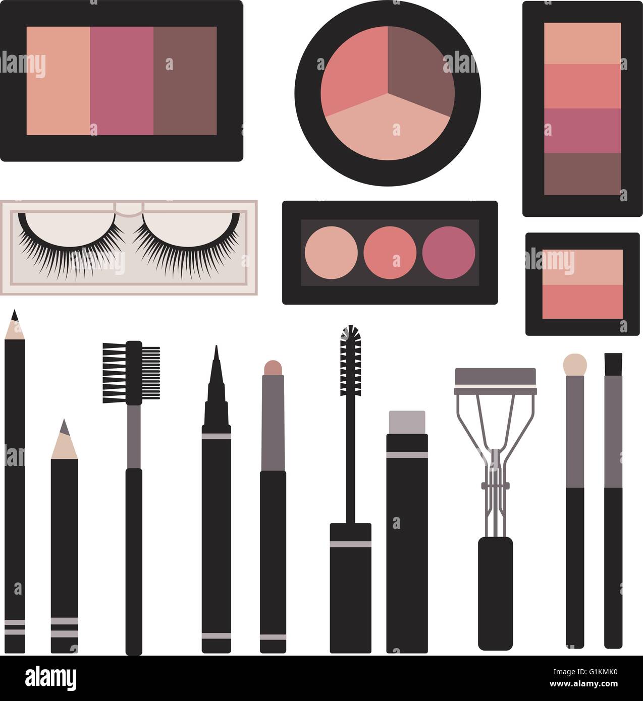 Eyes makeup vector set Stock Vector Image & Art - Alamy