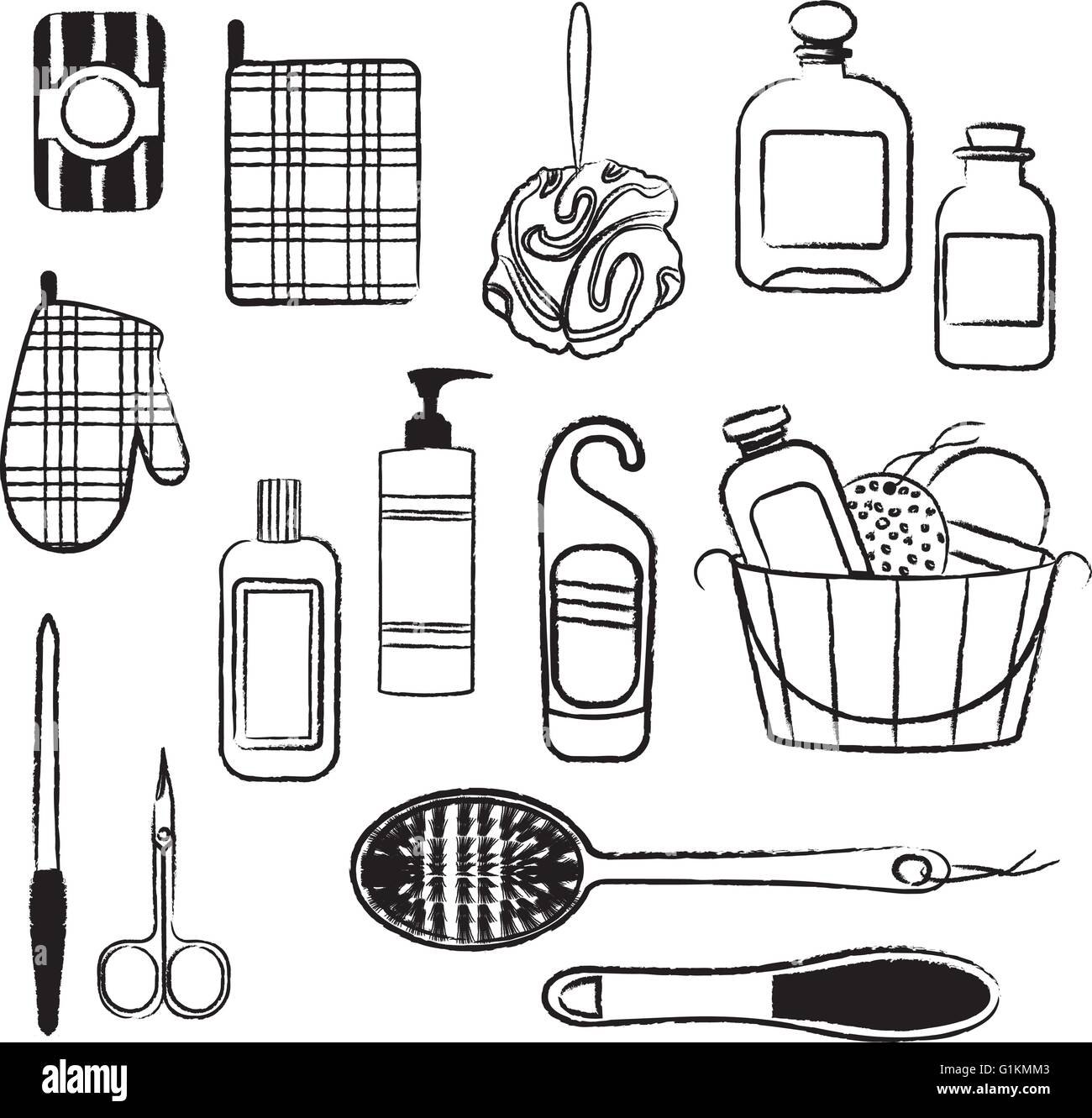 Beauty salon hand care Stock Vector Images - Alamy