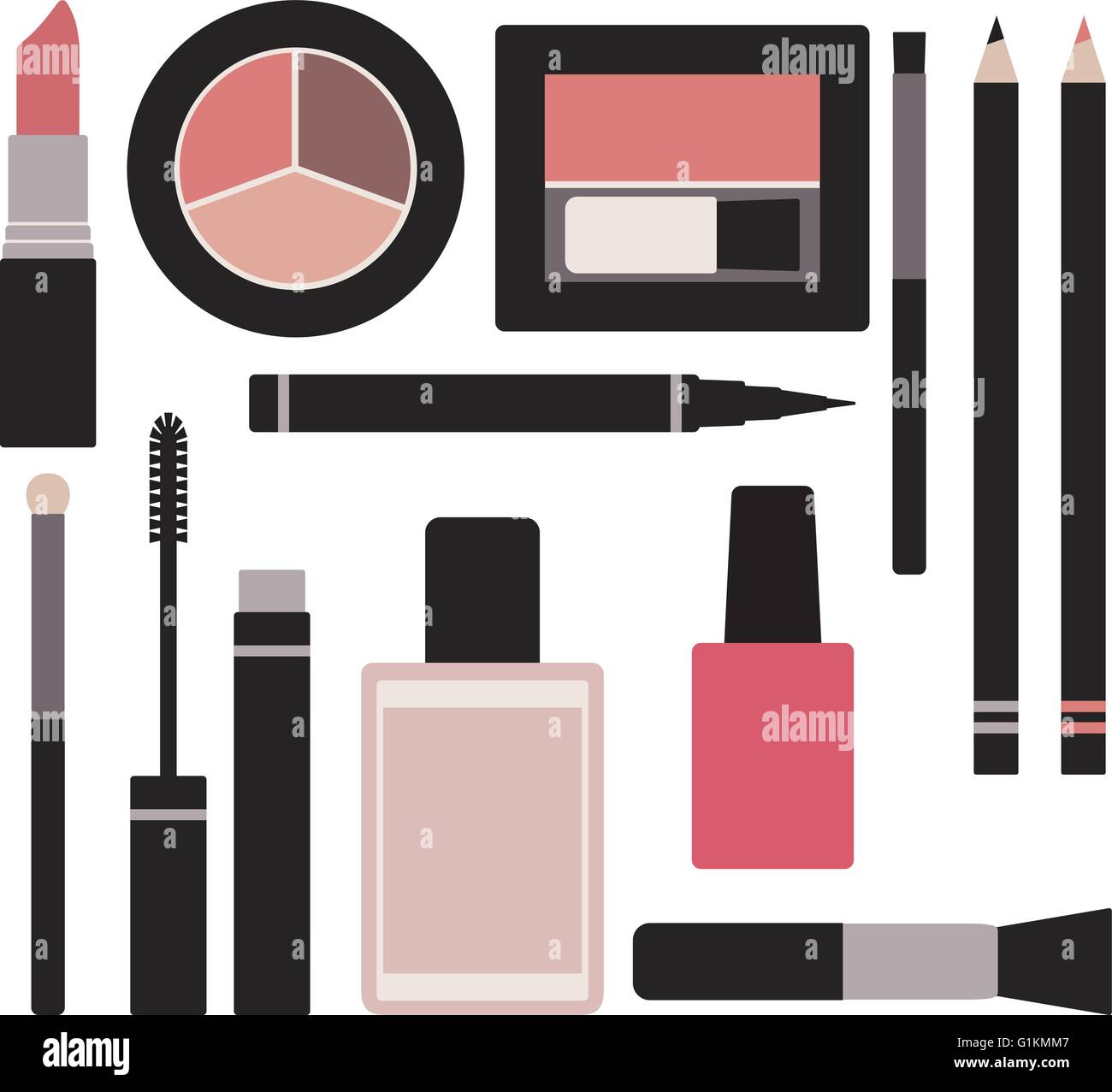 Beauty cosmetics makeup Stock Vector Images - Alamy