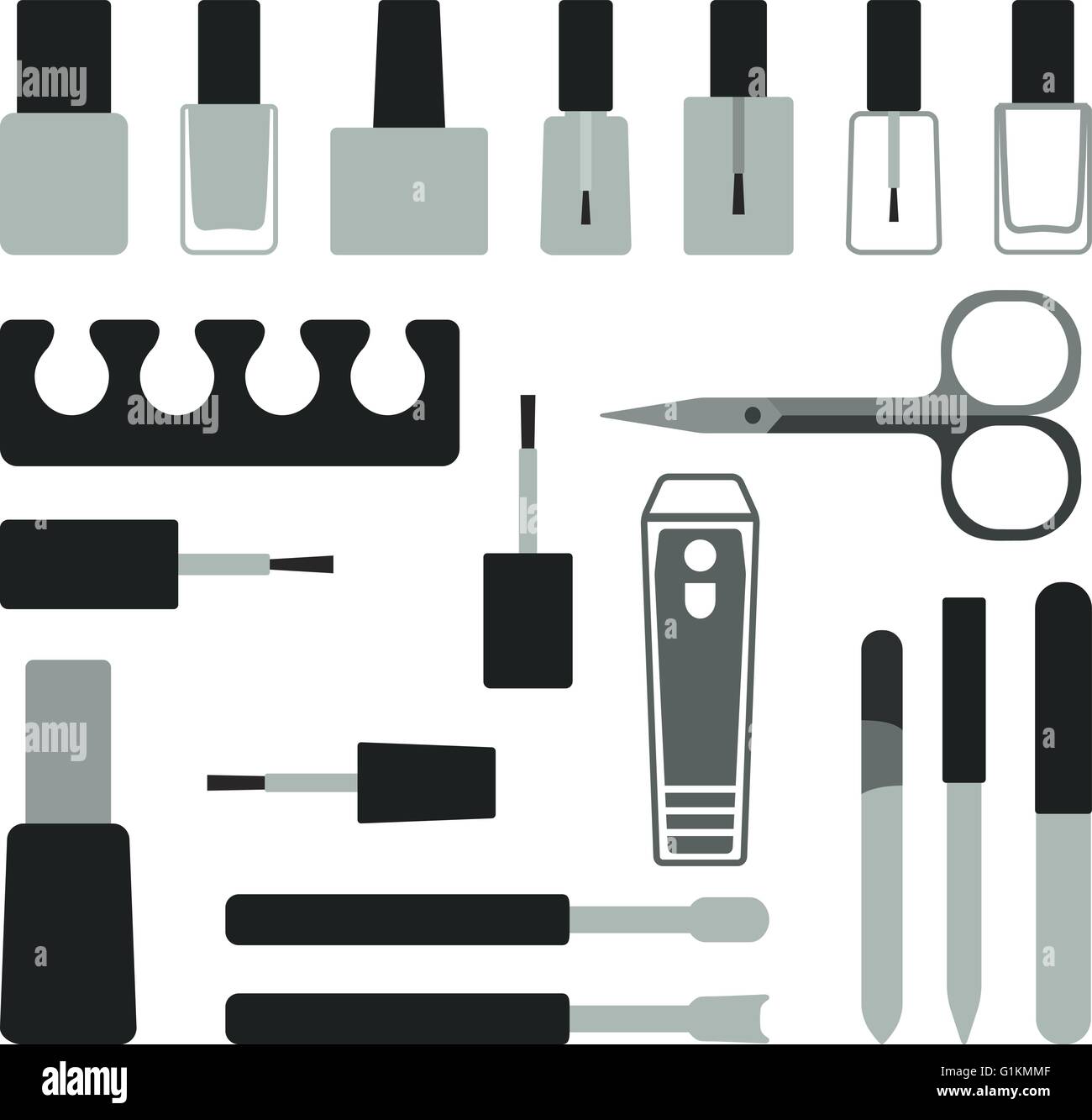 Nail beauty and care vector set Stock Vector Image & Art - Alamy