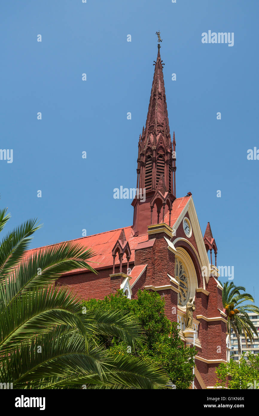 The Iglesia San Francisco de Borja church exterior in Santiago, Chile ...