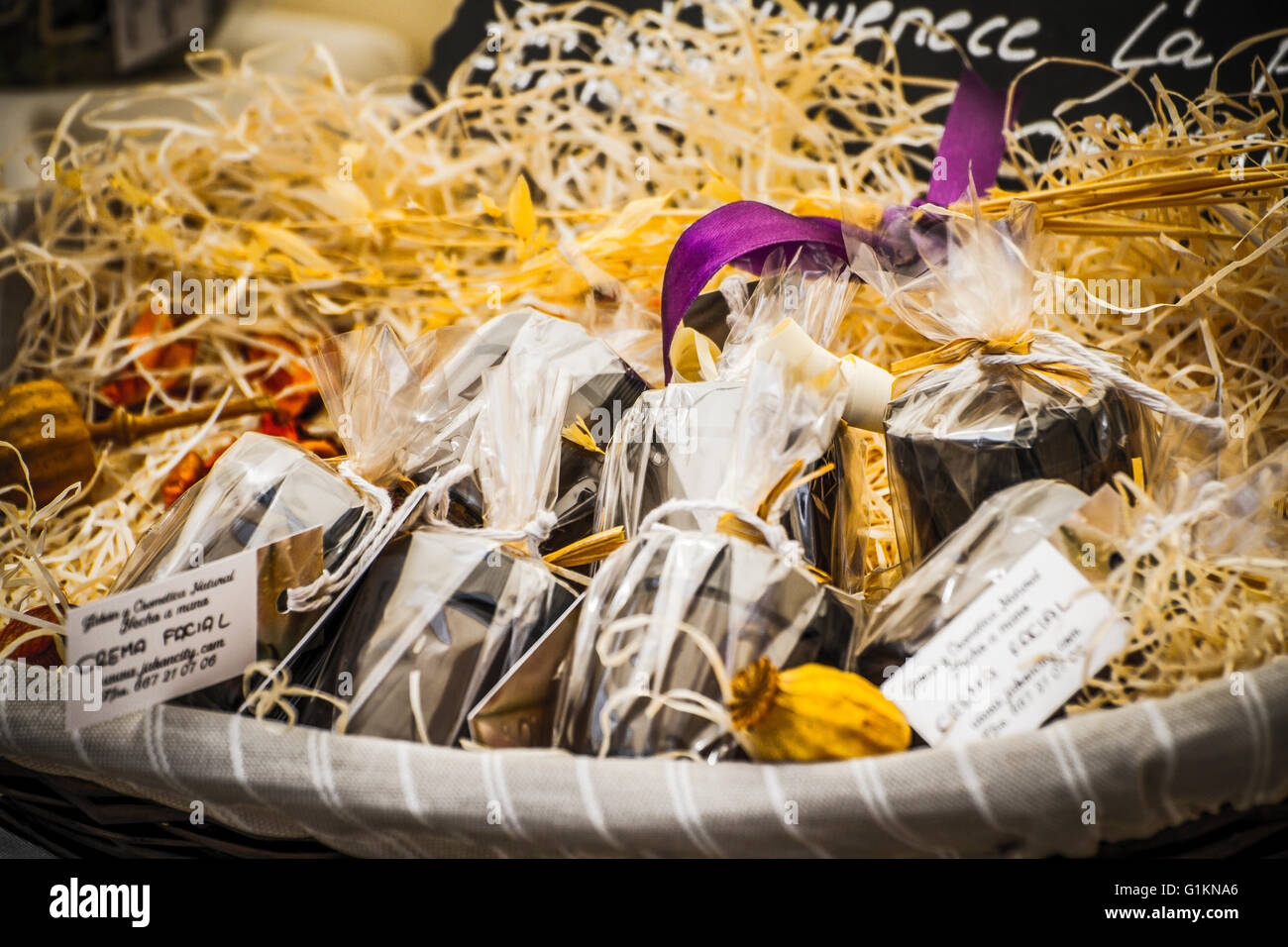 artisan soap in a medieval fair Stock Photo - Alamy