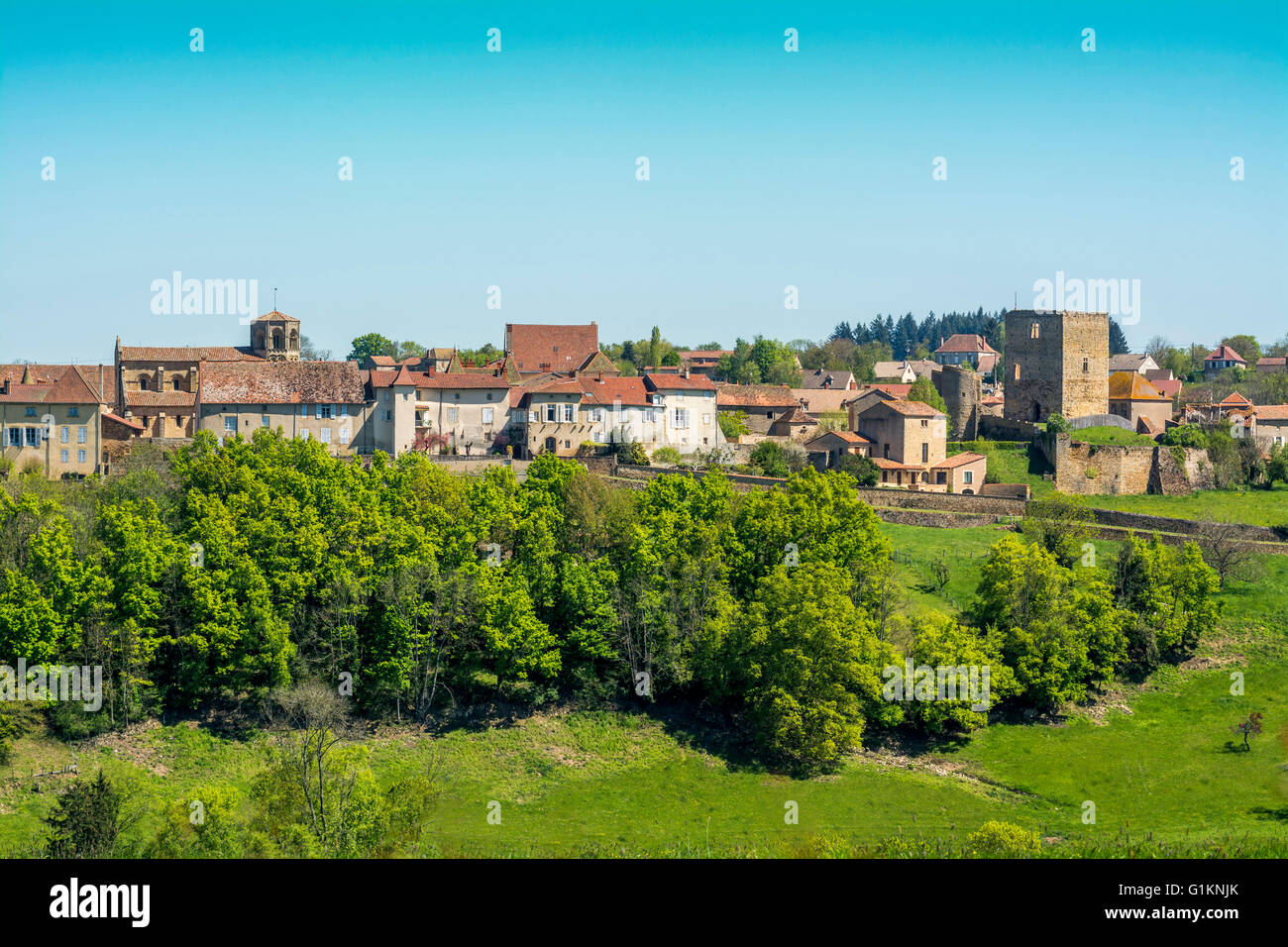 Semur en Brionnais. Labelled Les Plus Beaux Villages de France ...