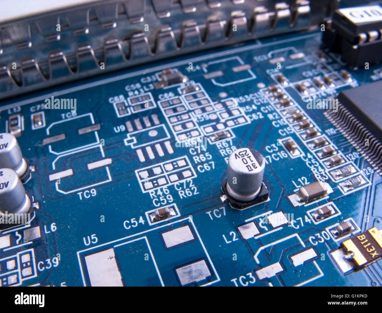 Picture of a detail electronic part. With nice details and colors Stock ...