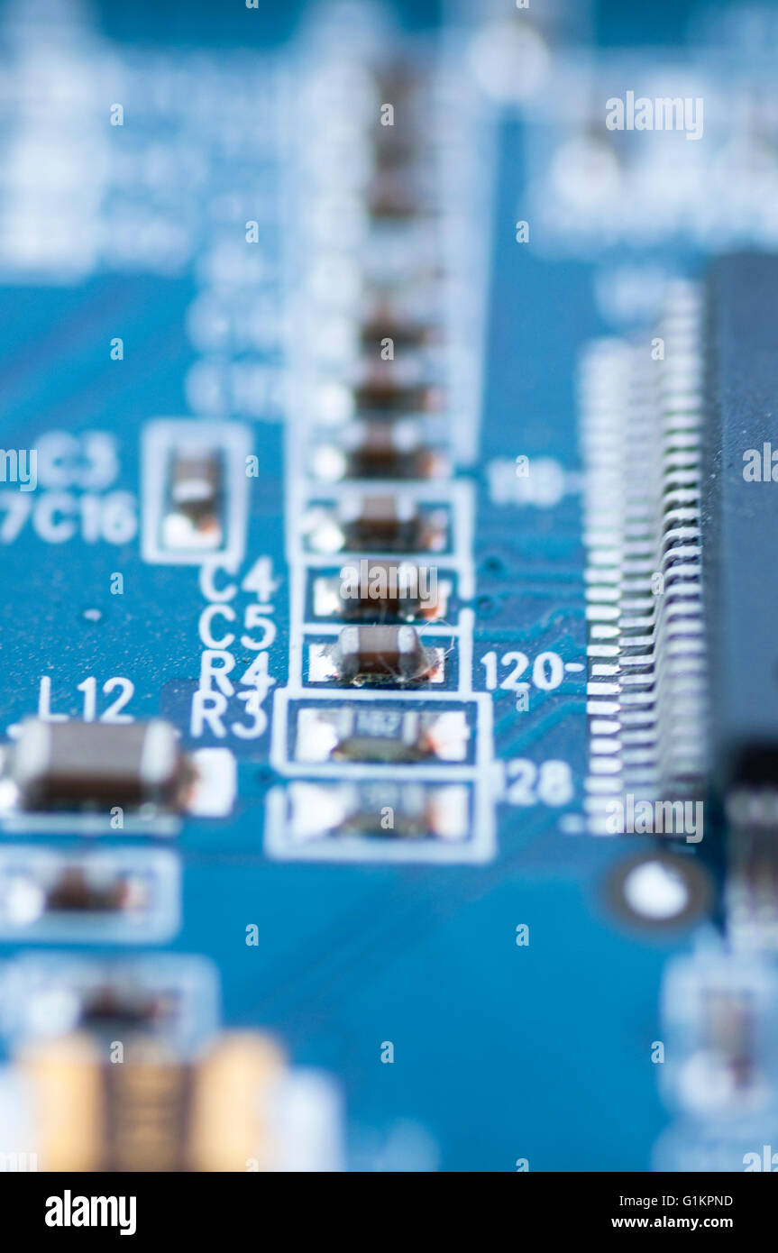 Picture of a detail electronic part. With nice details and colors Stock ...