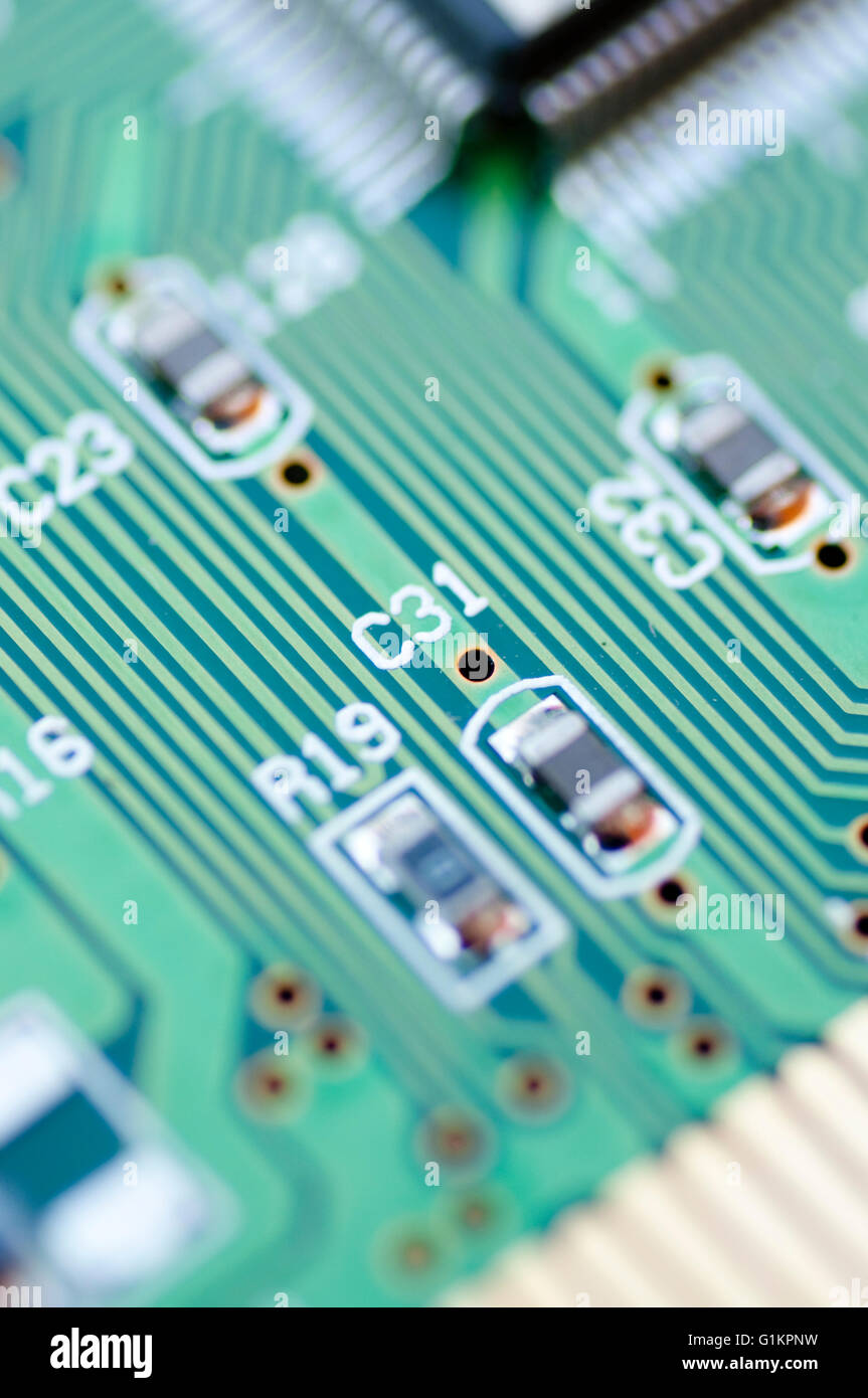 Picture of a detail electronic part. With nice details and colors Stock ...