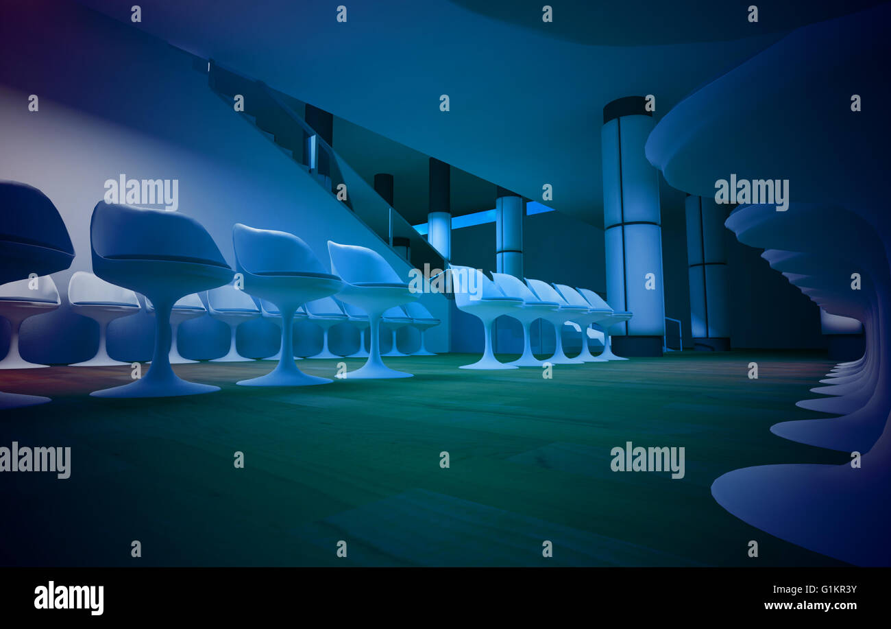 Hospital waiting room, conceptual architecture, clean space Stock Photo ... Hospital waiting room, conceptual architecture, clean space Stock Photo ...