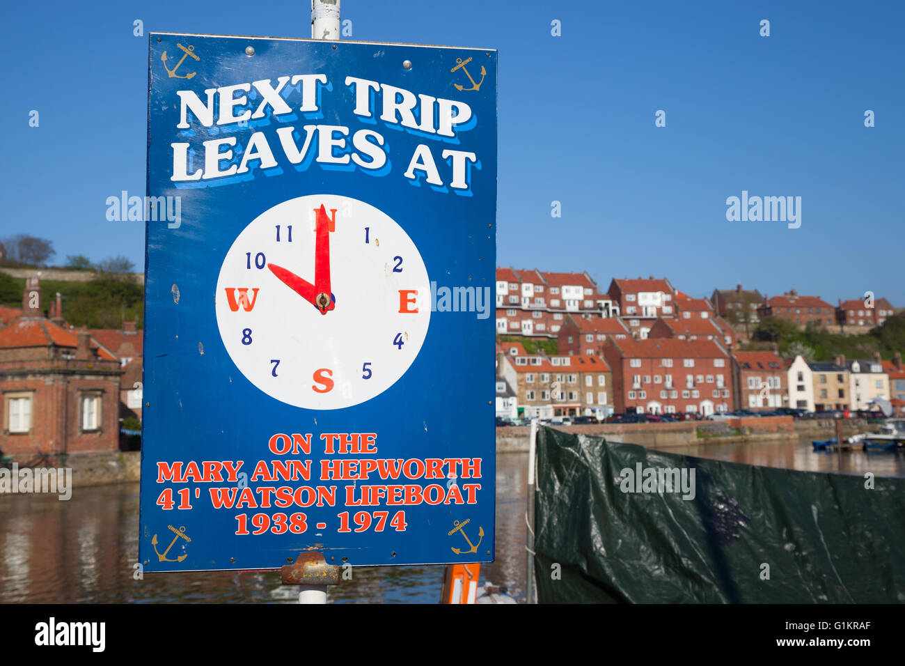 A view of Whitby's harbour Stock Photo - Alamy