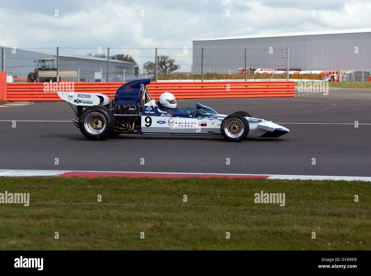 Judy Lyons driving a Surtees TS9 formula one racing car, during the ...