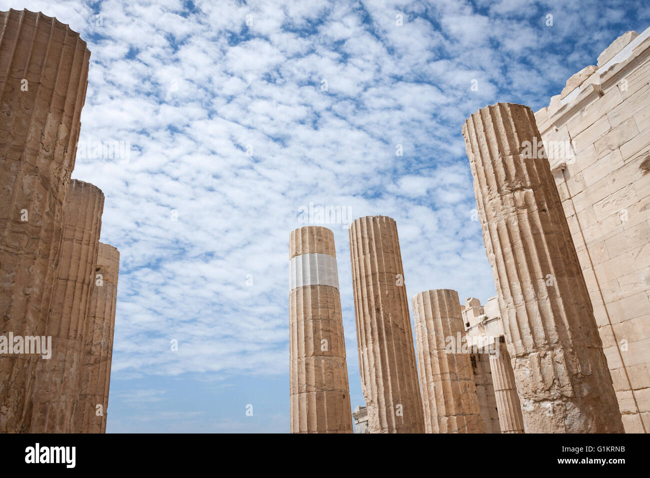 Colonnades at entryway of the acropolis. Athens, Central Athens. Greece ...