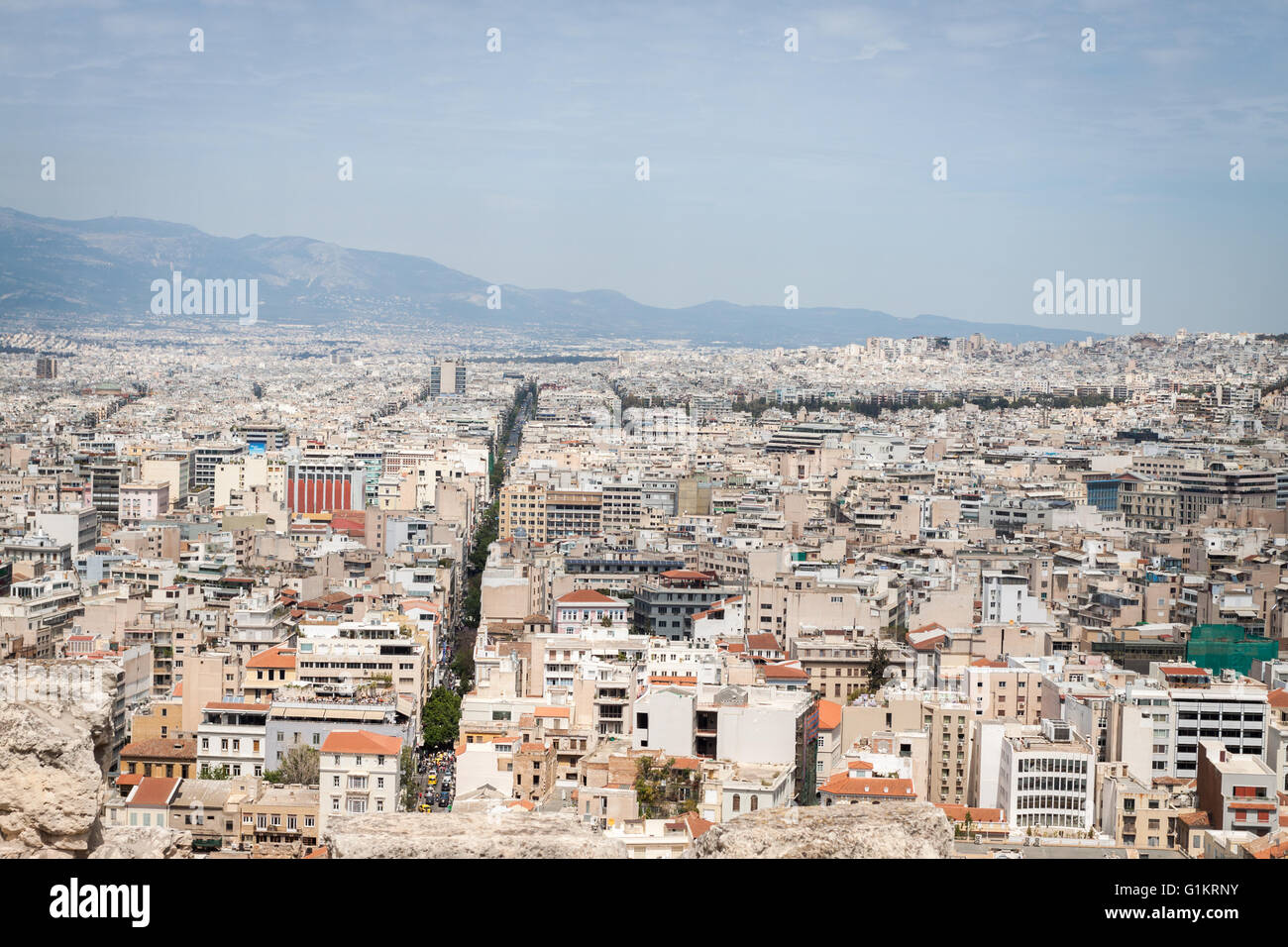 Elevated view central athens hi-res stock photography and images - Alamy