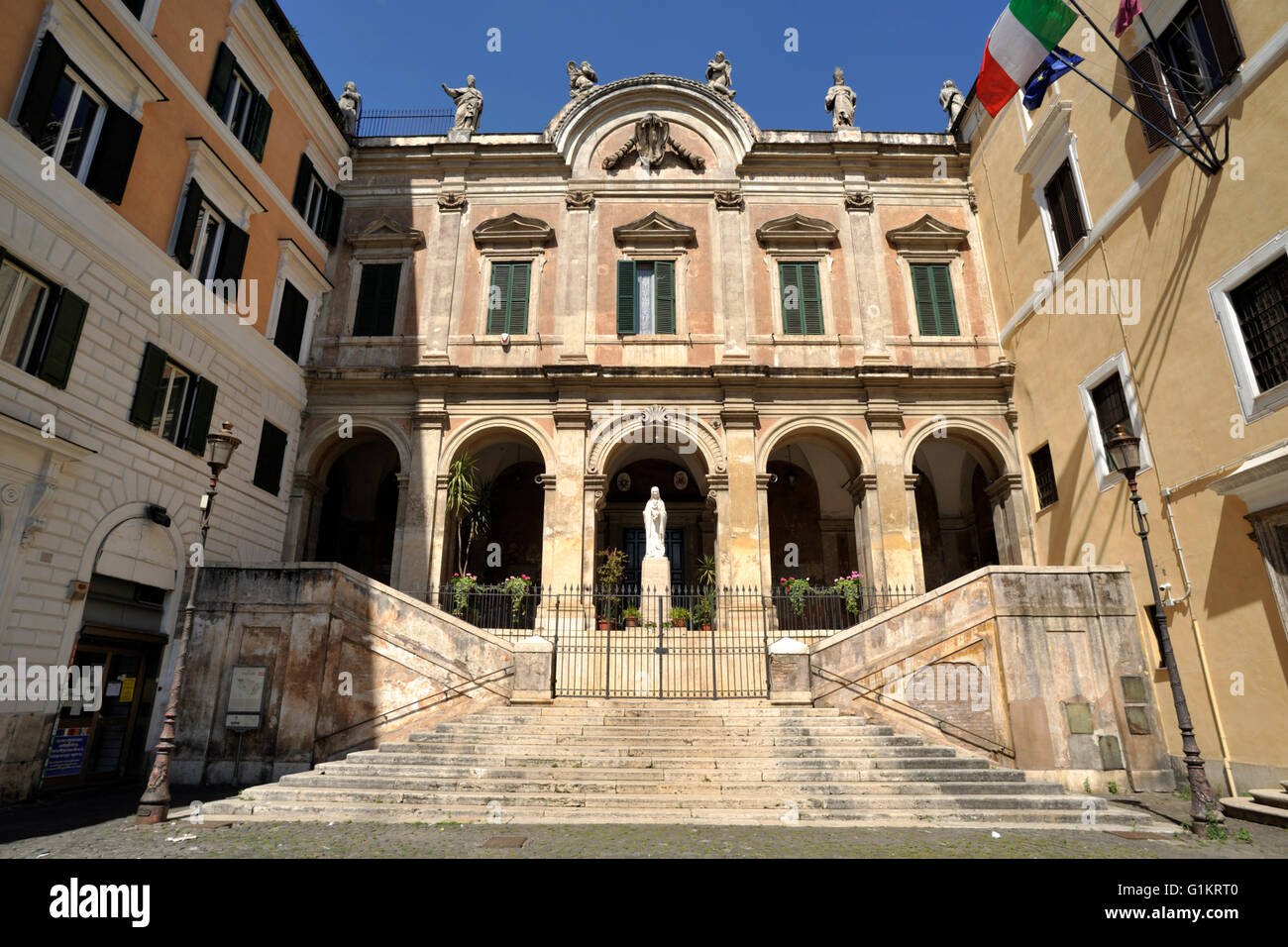 Italy, Rome, Esquiline hill, Piazza Vittorio Emanuele II, church of ...