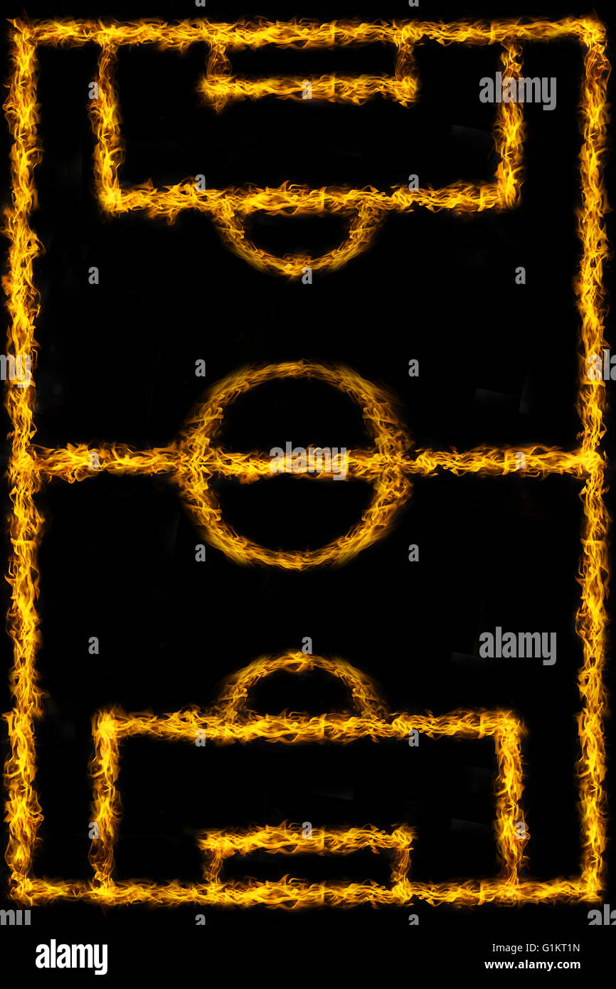 Top view of soccer field or football field, fire lines Stock Photo - Alamy